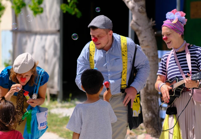 Emergency Smile: Clowning for refugees and aid workers on Lesvos
